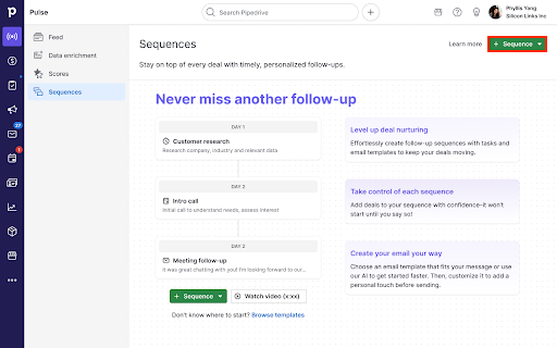 Sequences feature - Knowledge Base | Pipedrive